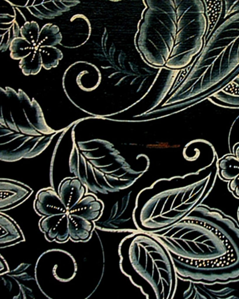 White Paisley Floral Design – Steven Shell